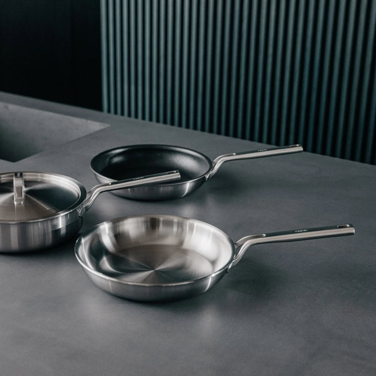 Pánev FABINI & Pohlreich, Ø 26 cm - Nerezová beznýtová pánev z pětivrs ...