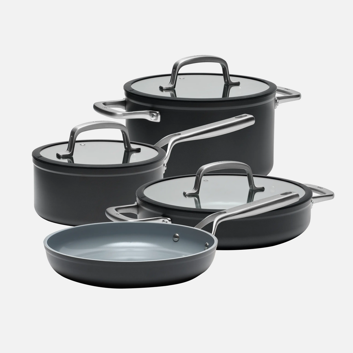 Pokročilá sada nádobí Meda 3.0, 7 dílů - Nepřilnavé nádobí s keramický ...