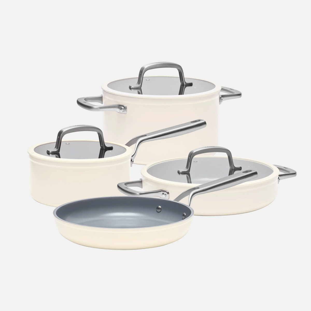 Pokročilá sada nádobí Meda 3.0, 7 dílů - Nepřilnavé nádobí s keramický ...